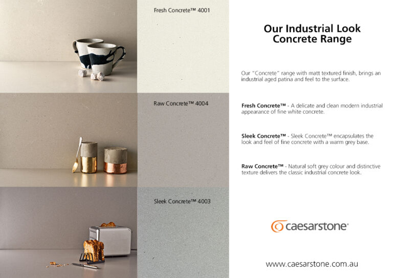 Our Industrial Look Concrete Range - Caesarstone New Zealand
