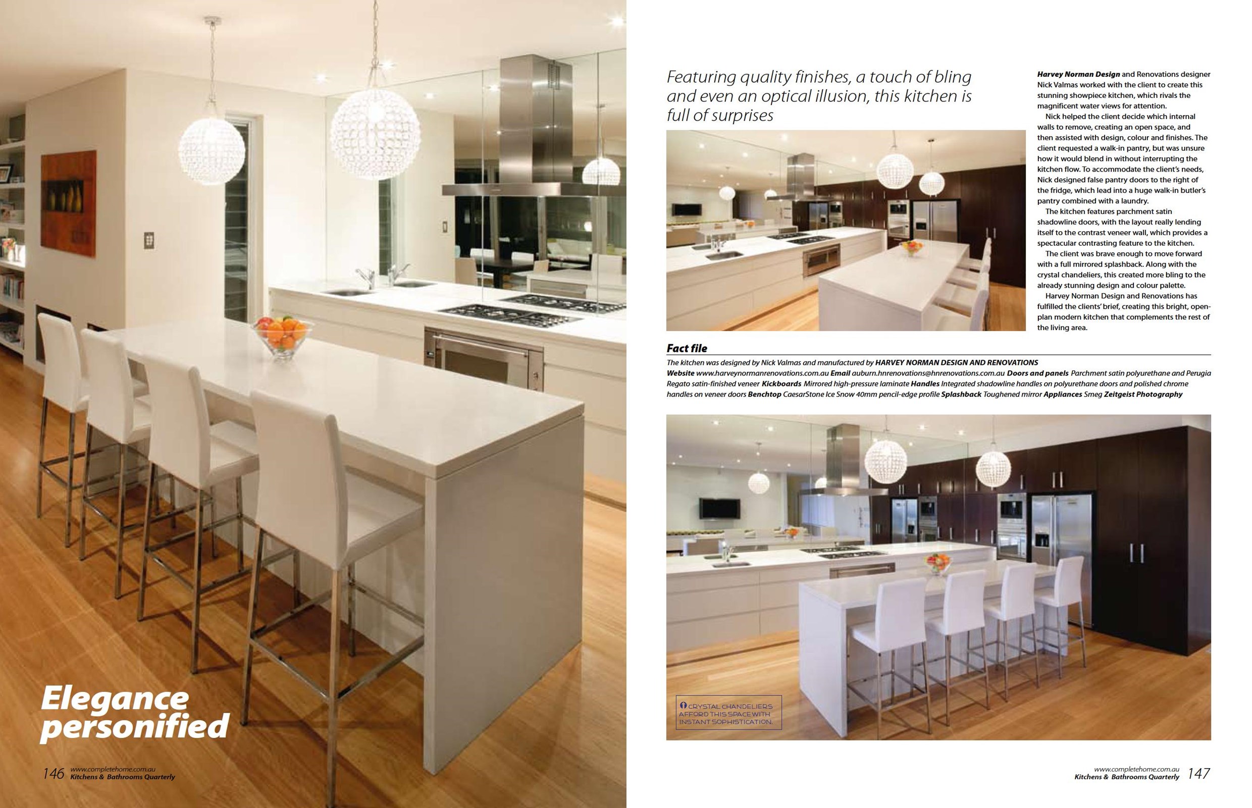 Kitchens & Bathrooms Quarterly - Elegance personified - Caesarstone New ...