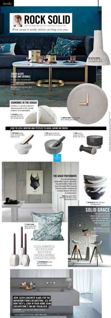 Interior Design with Concrete and Stone - Caesarstone New Zealand